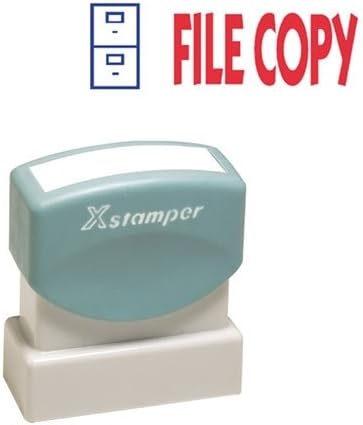 Amazon.com : Xstamper(R) Pre-Inked, Re-Inkable Two-Color Title Stamp ...
