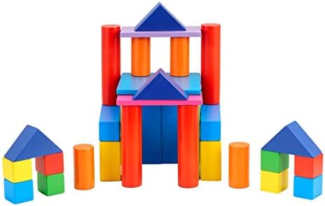 Eduedge small building blocks , set of colourful wooden blocks provides ...