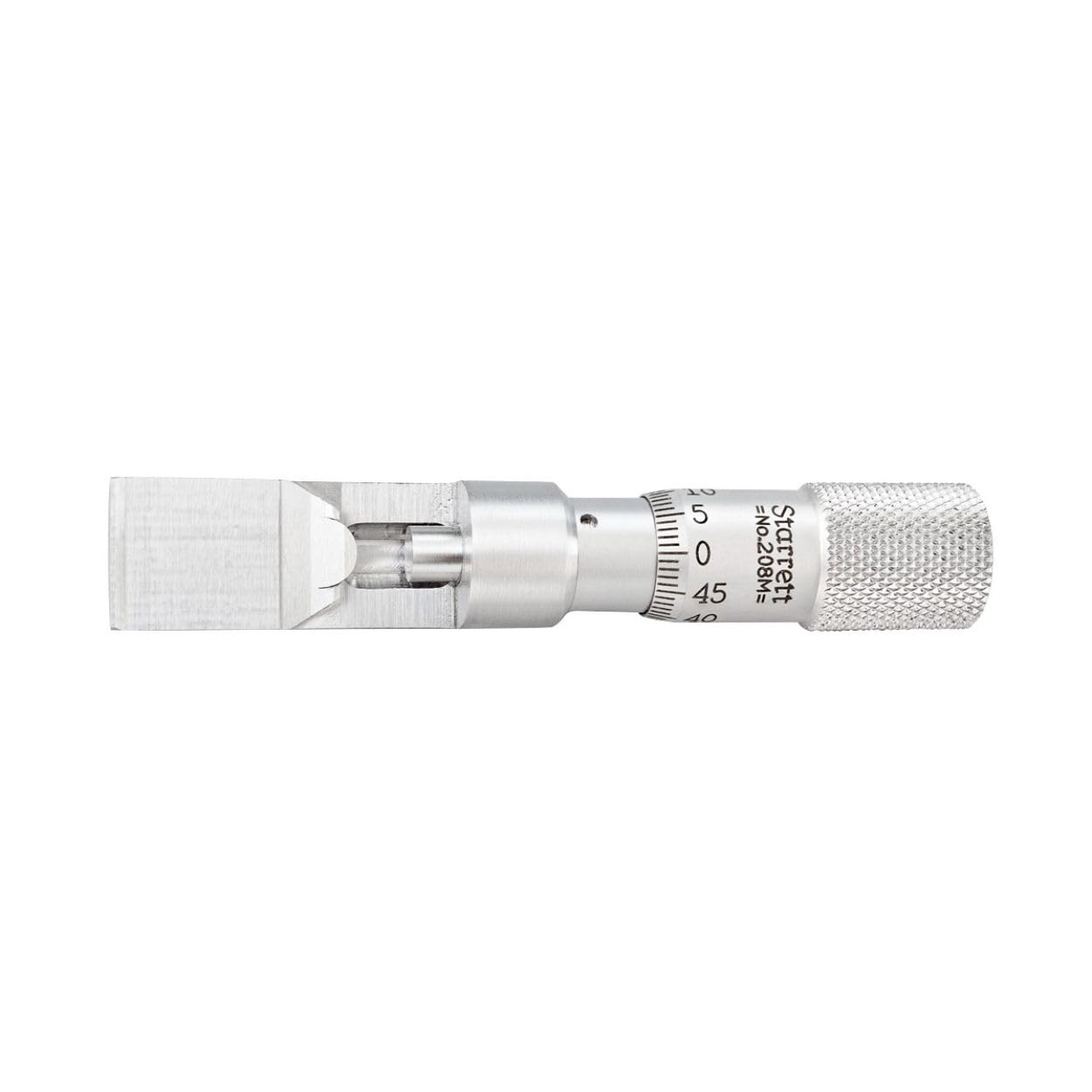 Starrett 208MZ Can Seam Micrometer, Plain Thimble, 0-9.5mm Range, 0 ...