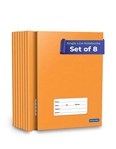 TARGET PUBLICATIONS Soft Brown Cover Single Line Notebooks -72 Ruled ...