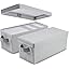 UENTIP CD Storage Boxes - Pack of 2 CD Case Storage- 13.2" x 5.9" x 5.3 ...