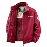 ・ブランド:HongzyFirm・【ボアフリース】 軽くて保温性に優れたフリース素材を採用したジャケット、柔らかくふわふわした肌触りで、ポリエステルを採用しており、表裏を起毛させ、体から放出される熱を逃さず、外からの冷たい空気を遮断するので...