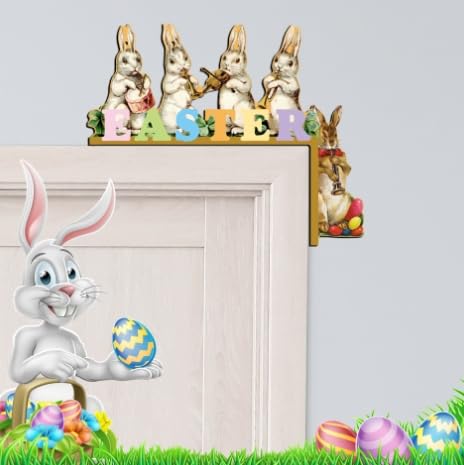 Happy Easter Wooden Sign Happy Easter Door Corner Decor Home Wall Decor ...