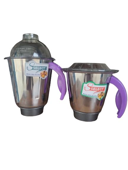 Buy Sumeet New Select Brand Mixer Grinder Jar Set Of 2 | Stainless ...