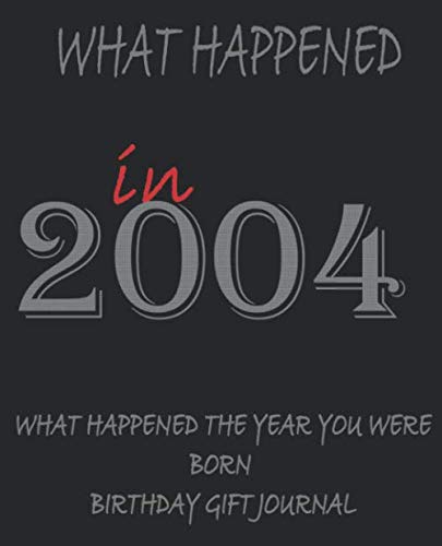 What Happened In 2004 - What Happened The Year You Were Born Birthday ...