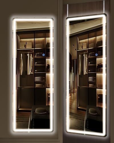 Amazon.com: Antok Full Length Mirror with LED Light, 48'' x 16'' Over ...