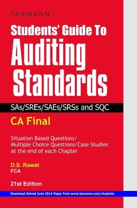 Buy Student's Guide to Auditing Standards (CA Final) (Old Edition) Book ...