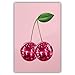 Amazon.com: Retro Disco Ball Cherries Pink Poster Funny Trendy Wall Art ...