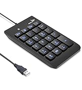 Amazon.com: Rottay Number Pad, Mechanical USB Wired Numeric Keypad with ...