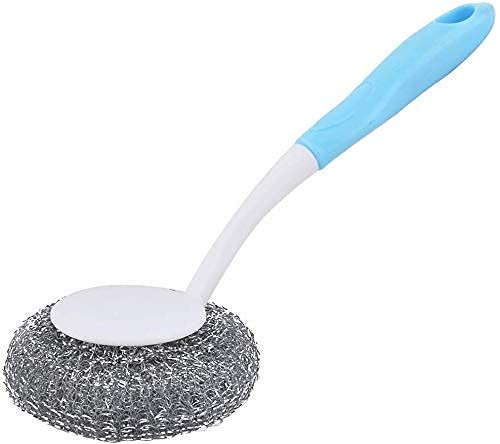 YES CART Steel Scrubber Bartan Juna with Long Handle Scrub Sponge Scrub ...