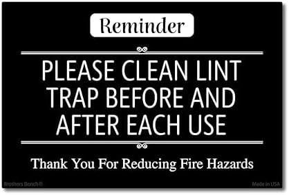 Amazon.com: Clean Lint Trap Sign (MAGNET 4.75 x 3.5 in) - Airbnb ...