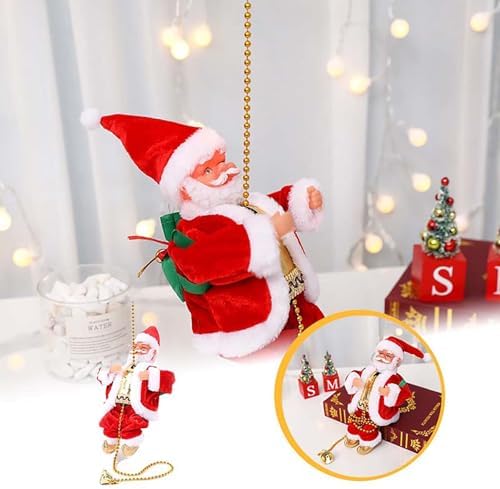 Electric Santa Claus Climbing Rope Christmas Electric Rope Climbing ...