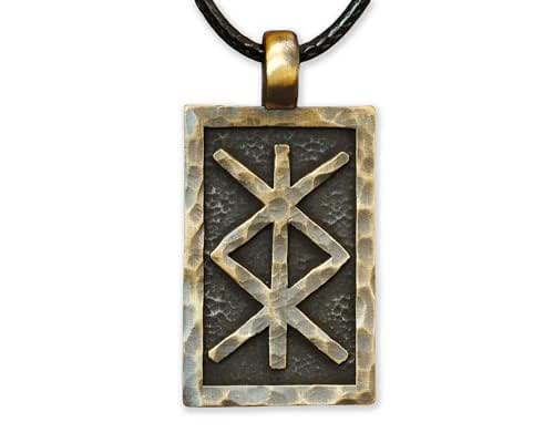 Baldur Jewelry - Elder Futhark Bind Protection Rune Necklace - Talisman ...