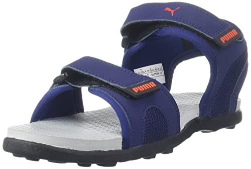 Puma unisex-adult Relay Mu Peacoat-Quarry-Cherry Tomato Sandals - 3 UK ...