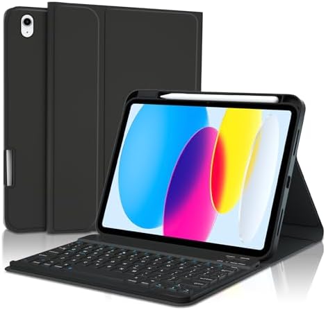Amazon.com: Luckset Keyboard Cases for iPad 10th Generation 2022 10.9 ...