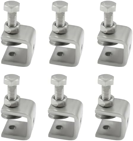 Amazon.com: Biaungdo 6 Pcs Stainless Steel C-Clamp, Mini C Clamps Heavy ...
