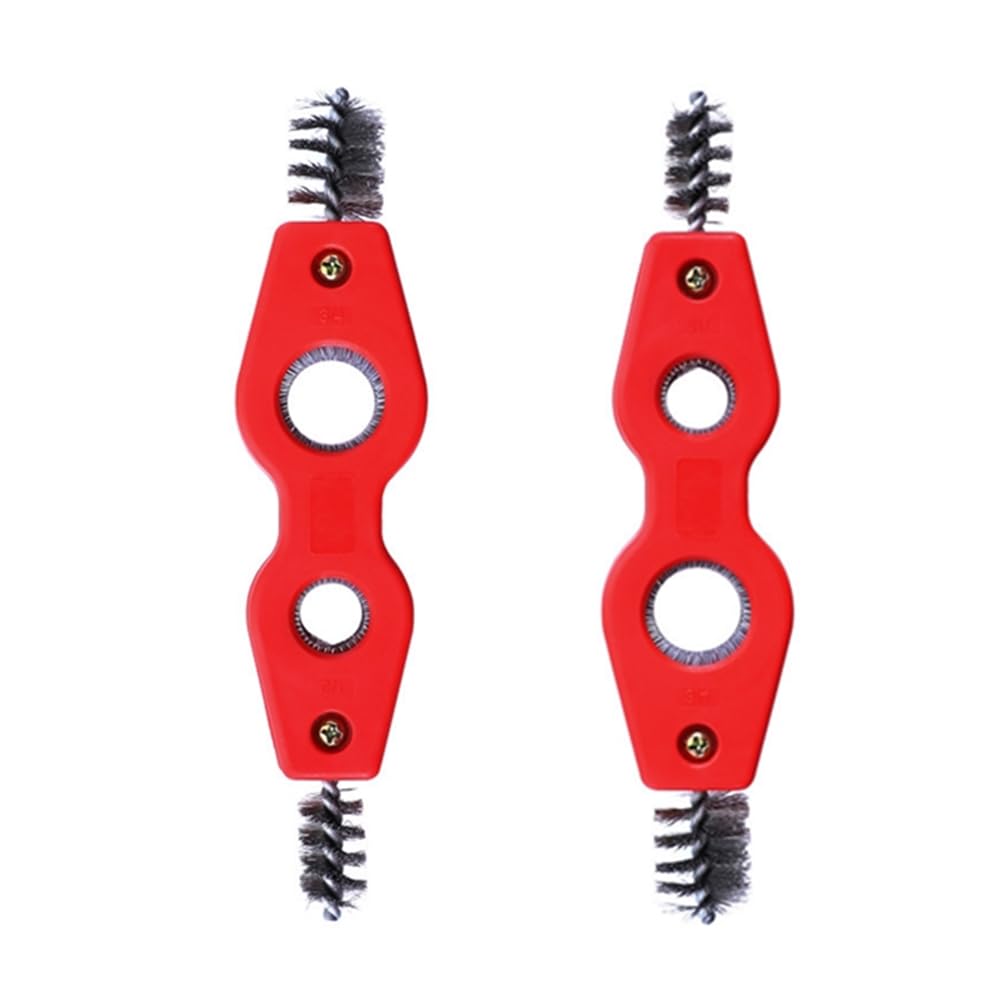Zhouocea 2Pcs Copper Pipe Cleaners 4 In 1 Pipe Deburring Brushes Copper ...