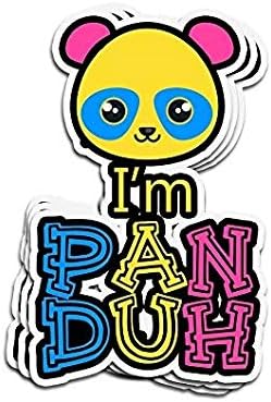 Amazon.com - Pansexual Funny Gay Pride LGBT I'm Pan Duh Panda - Sticker ...