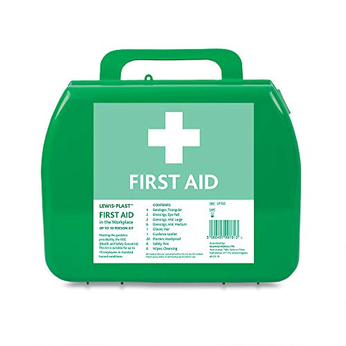 LEWIS-PLAST Premium Small 1-10 Persons Polypropylene First Aid Box ...