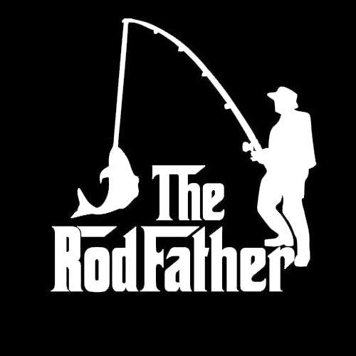 Amazon.com: The Rod Father Fishing Decal Vinyl Sticker|Cars Trucks Vans ...