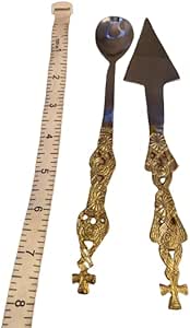 Amazon.com: Orthodox Christian Set of Communion Spoon and Lance for ...