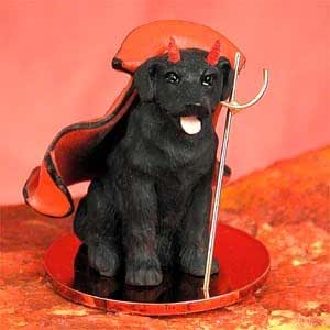 Conversation Concepts Labrador Retriever (black) Dog Devil Figurine ...