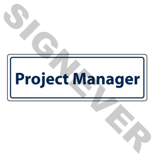 SIGN EVER Project Manager Sign Boards For Office Business Hospital ...