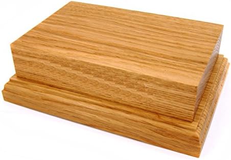 Solid Oak Wooden Display Plinth Wood Base 6x4" Gold Plaque Engraved ...