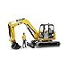 Bruder 02467 Toys CAT Mini Excavator with Worker Vehicle Playsets ...