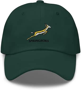 Amazon.com: Springboks Rugby Embroidered Cap, South African Hat ...