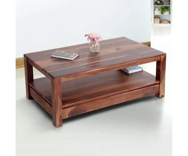 Sarcraft Handicraft Solid Sheesham Wood Rectangular Coffee Center Table ...