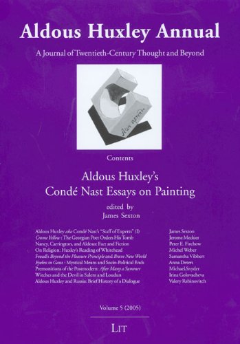Aldous Huxley Annual: Volume 5 (2005): Nugel, Bernfried, Meckier ...