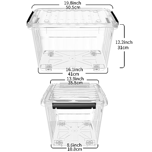 Snapklik.com : Cetomo Lidded Storage Bin Stackable Storage Box ...