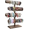 Amazon.com: LadyRosian 4 Tier Wooden Display Jewelry Accessory Stand ...