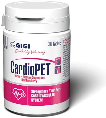 GIGI VET CardioPET Cardiovascular Supplement for Dogs and Cats ...