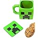 Amazon.com: Minecraft Creeper Mug & Coaster Set Christmas Gamer Gifts ...