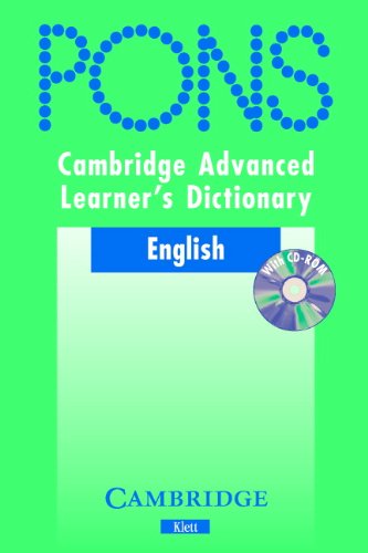Cambridge Advanced Learner's Dictionary KLETT VERSION with CD-ROM ...