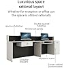 Amazon.com: Huariifowm Modern Reception Counter, Office Reception Stand ...