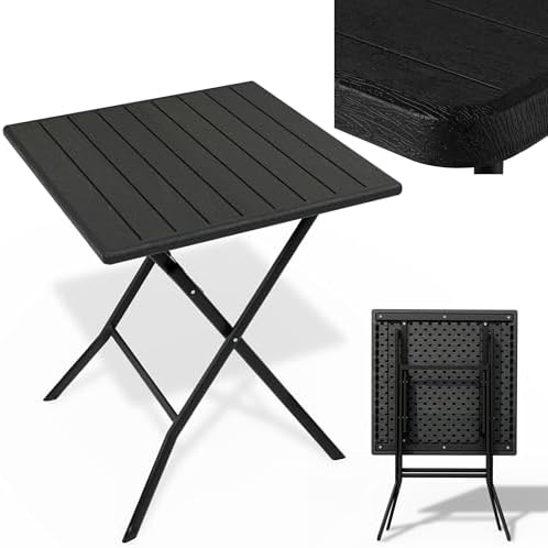 Onbest Balkontisch mit Holz Optik – klappbar – Campingtisch aus ...