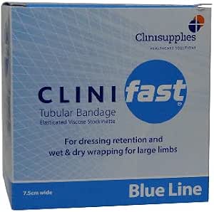 Clinifast Tubular Bandage, 7.5 cm x 3 m, Blue : Amazon.co.uk: Health ...
