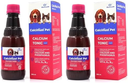 Buy Calcimust Syrup Calcium Supplement for Dogs and Cats,200ml (Pack of ...