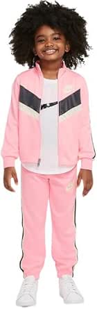 NIKE Go For Gold Tricot Kids Girls Tracksuit Set Neon Pink 12 Months ...