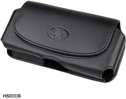 Amazon.com: Black Horizontal Leather Pouch for Sidekick II III 2 3 ...