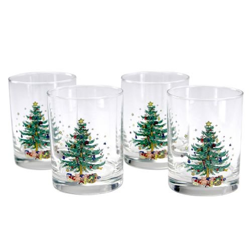 Nikko Christmas Double Old-fashioned Glass, 12-Ounce, Set of 4 : Amazon ...