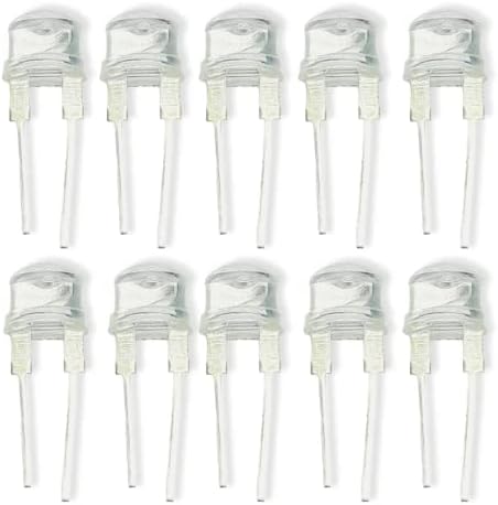 Buy UNIVERSAL HUB 8mm LED Light-Emitting Diodes 1W Lamp- White Pack of ...