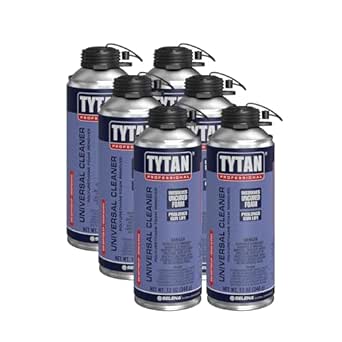 TYTAN Professional Universal Cleaner, 12 oz. Foam Gun Cleaner, Spray Foam Gun Cleaner, Foam ...