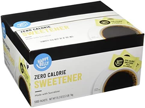 Amazon.com : Amazon Brand - Happy Belly Zero Calorie Yellow Sucralose ...