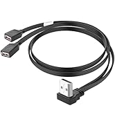 Amazon.com: JSADZKJ 90 Degree USB Type C 2.0 Flat Cable Right Angle ...