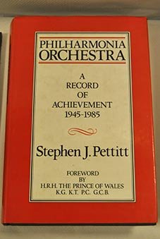 Philharmonia Orchestra; A Record Of Achievement 1945-1985: Amazon.co.uk ...