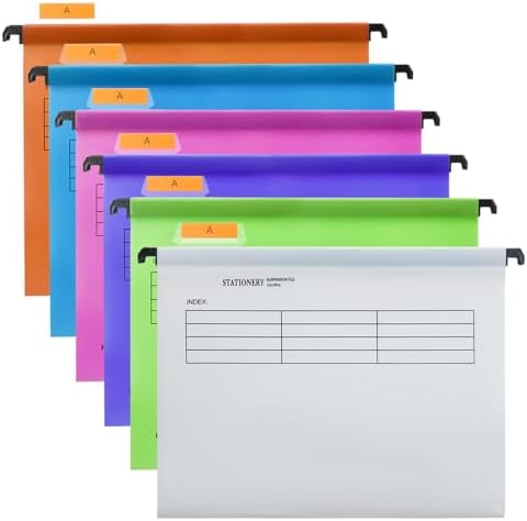Hiziwimi 24Pcs A4 Suspension Files [Pack 24], PP Material Filing ...